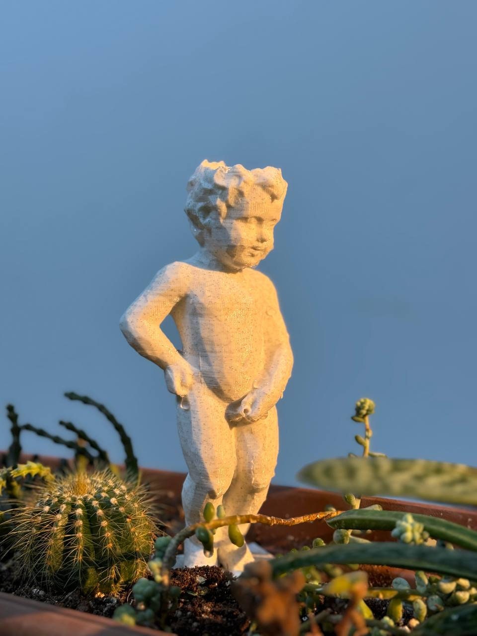 Peeing Boy Statue Cute Gift Fun Figure - Etsy