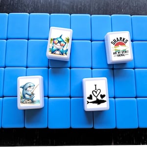Shark Mahjong Tile Game - Popular Tile Match Game - Custom Made - Can ...