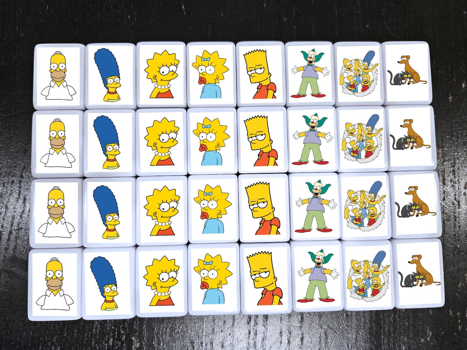 Family Cartoon Mahjong Tile Game - Etsy