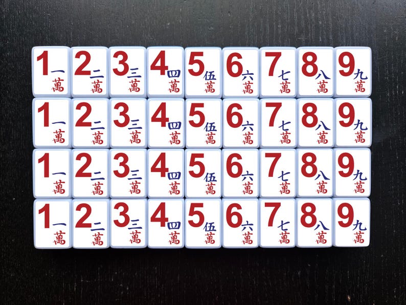 American Mahjong Set: Large Numbers, 152 Tiles (8 Jokers) - Etsy