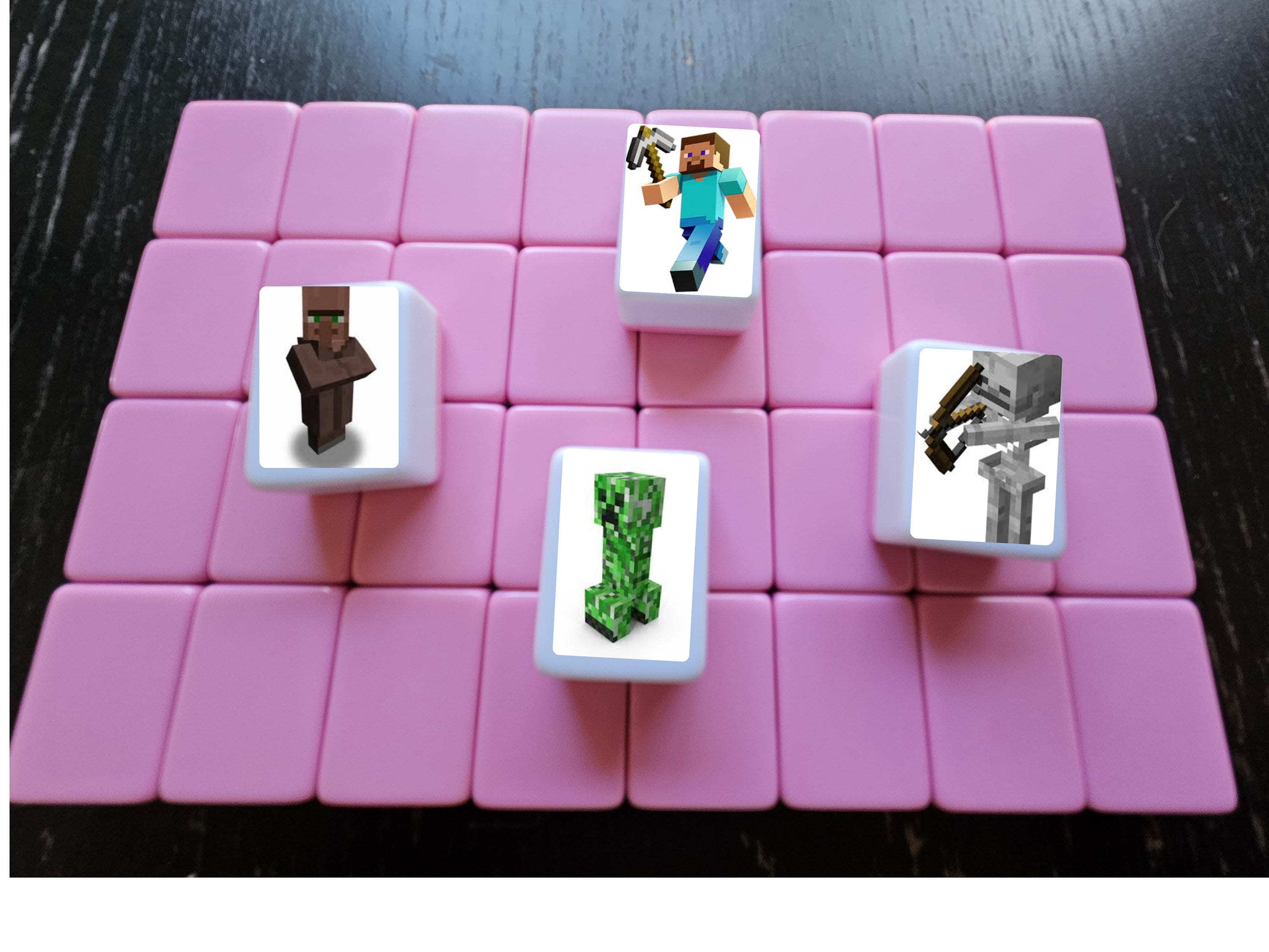 Minecraft Mahjong Tile Game Popular Tile Slide Game Custom Made Can Be ...