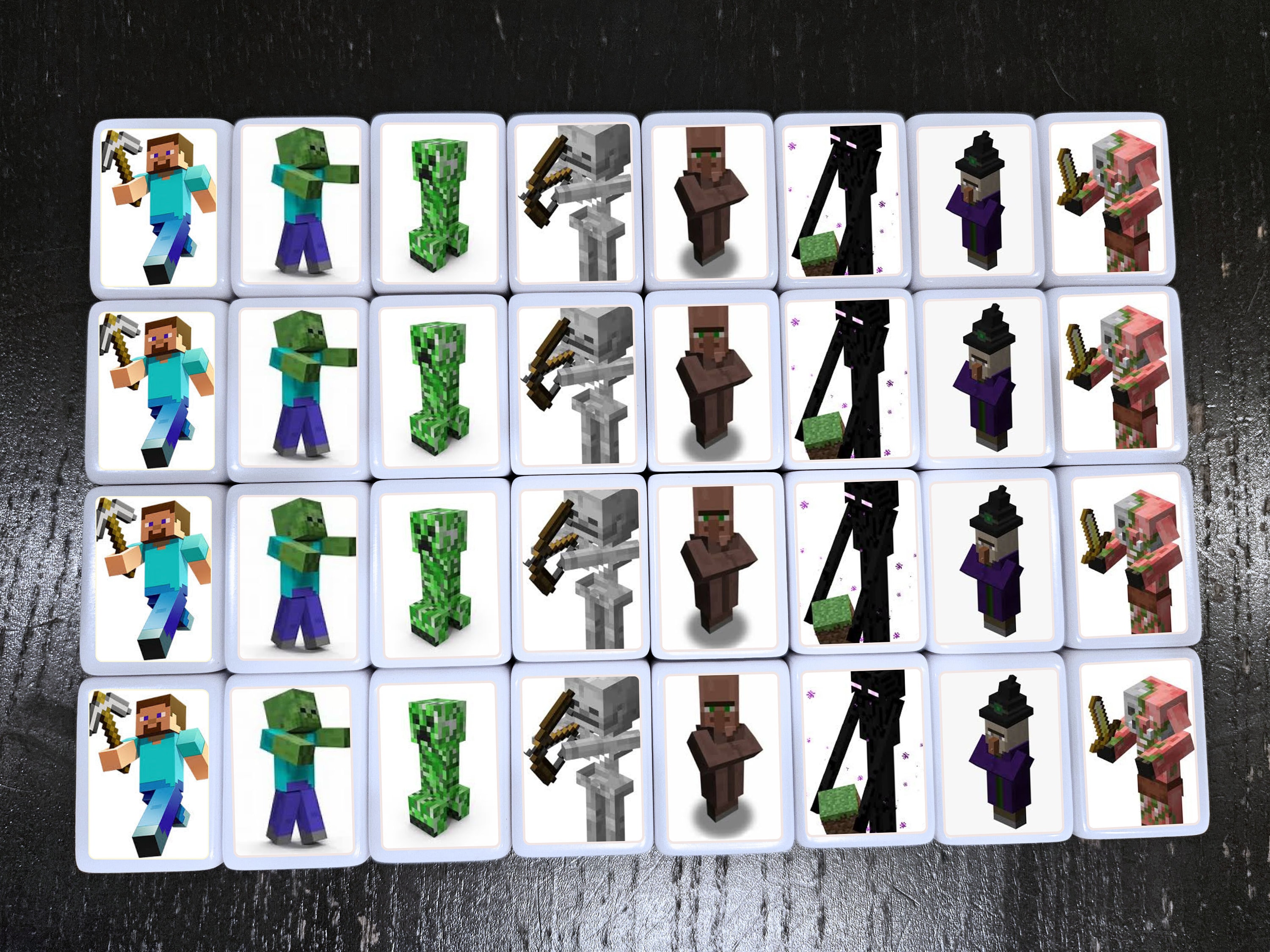 Minecraft Mahjong Tile Game Popular Tile Slide Game Custom Made Can Be ...