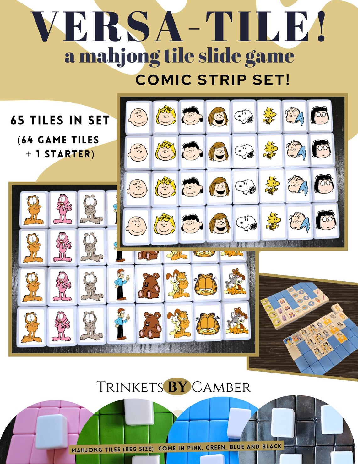 Comic Strip Mahjong Tile Game: Popular Tile Match - Etsy