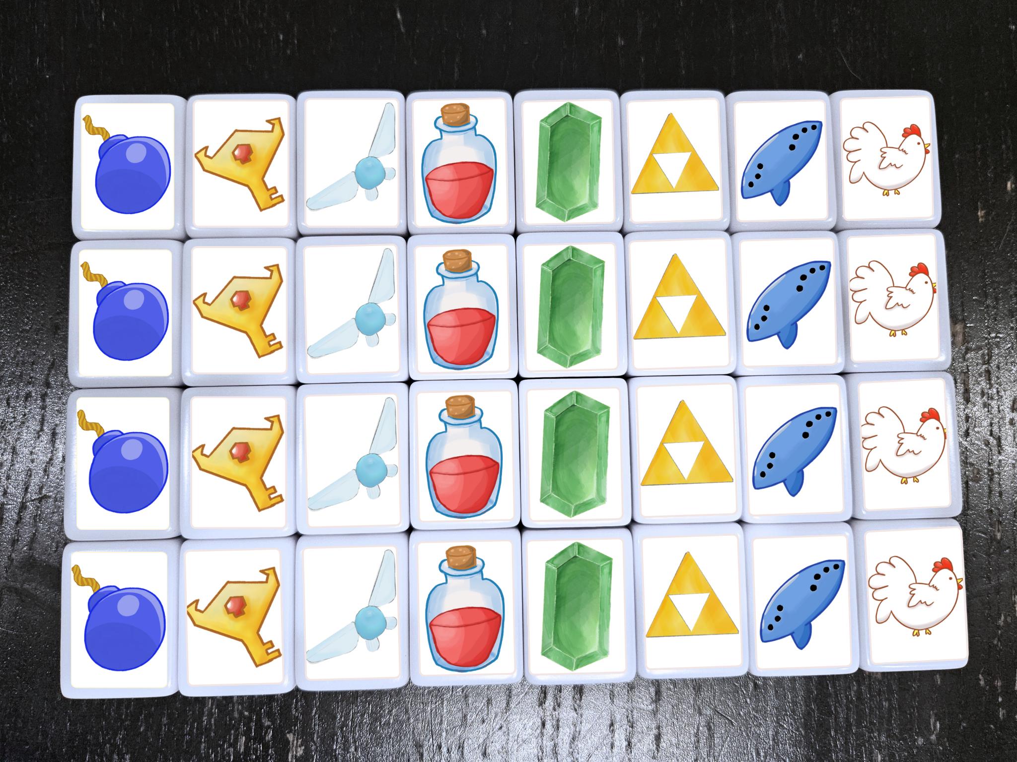 Hylian Mahjong Tile Game - Popular Tile Match Game - Custom Made - Can ...