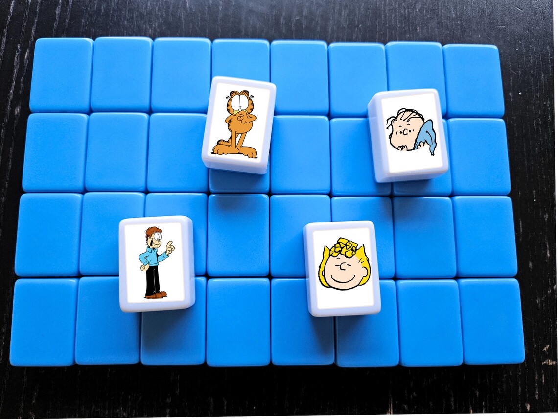 Comic Strip Mahjong Tile Game: Popular Tile Match - Etsy