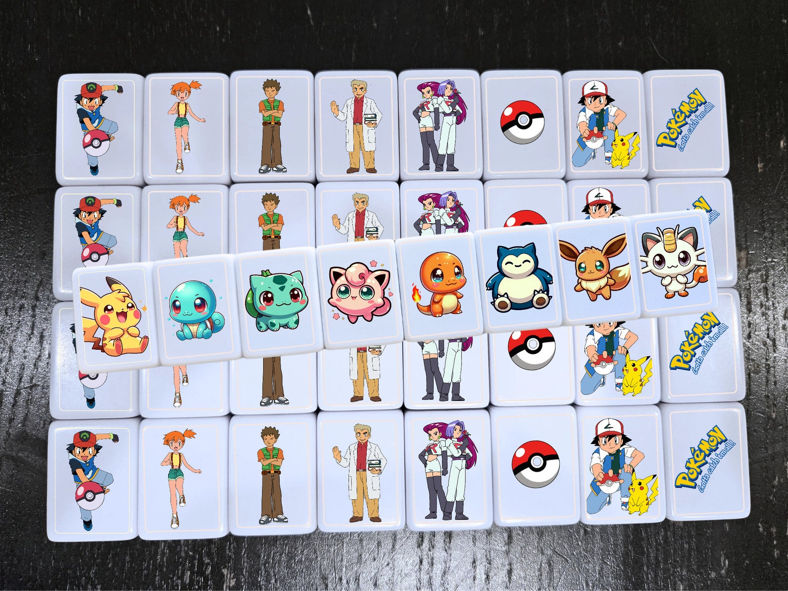 Pokemon Mahjong Tile Game Popular Tile Match Game Custom Made Can Be ...