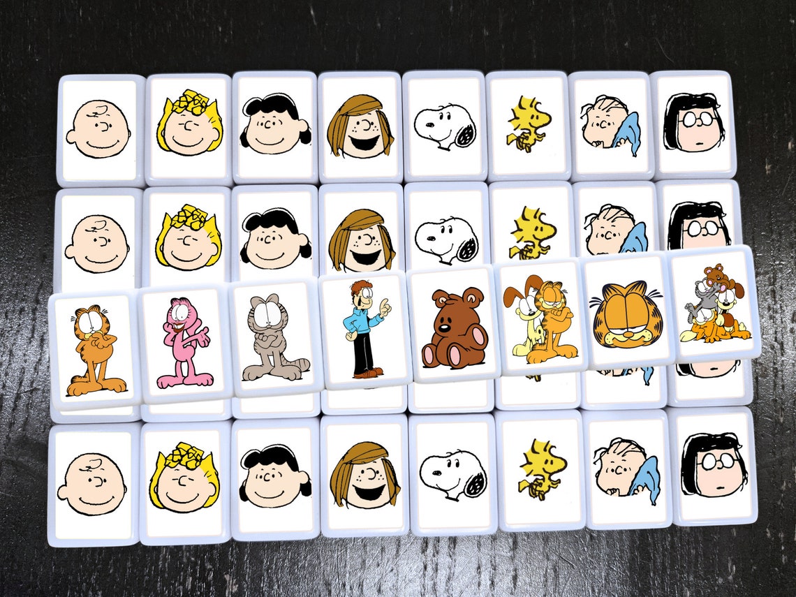 Comic Strip Mahjong Tile Game: Popular Tile Match - Etsy