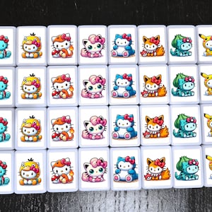 3 Player HK Costume Mahjong Tile Slide Game - Etsy