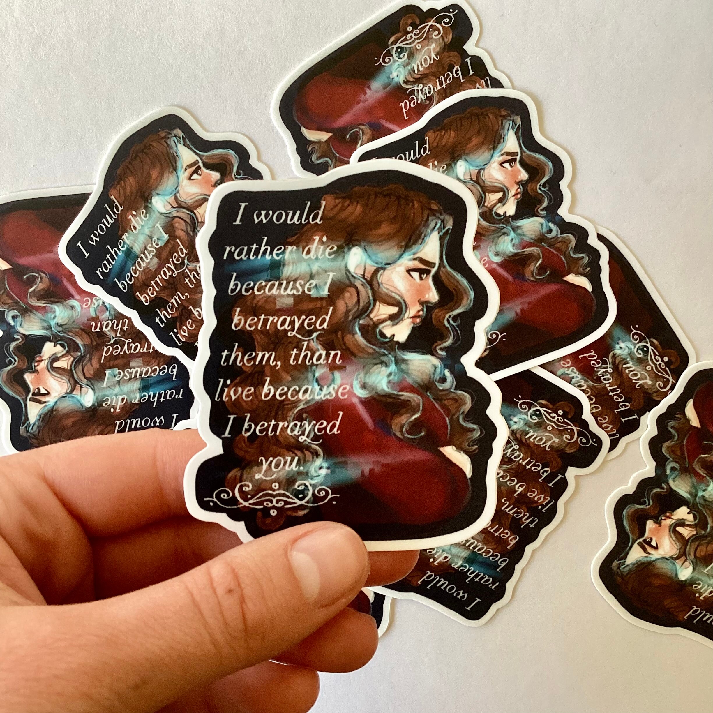 Lunar Chronicles Sticker, Cute Sticker, Quote Sticker, Scarlet, Little ...