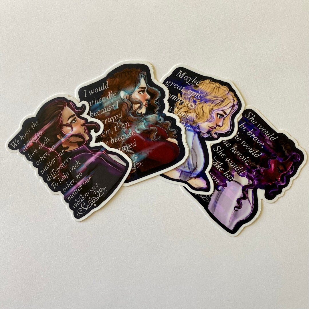 Lunar Chronicles Quote Sticker Set of 4, Lunar Chronicles Stickers ...