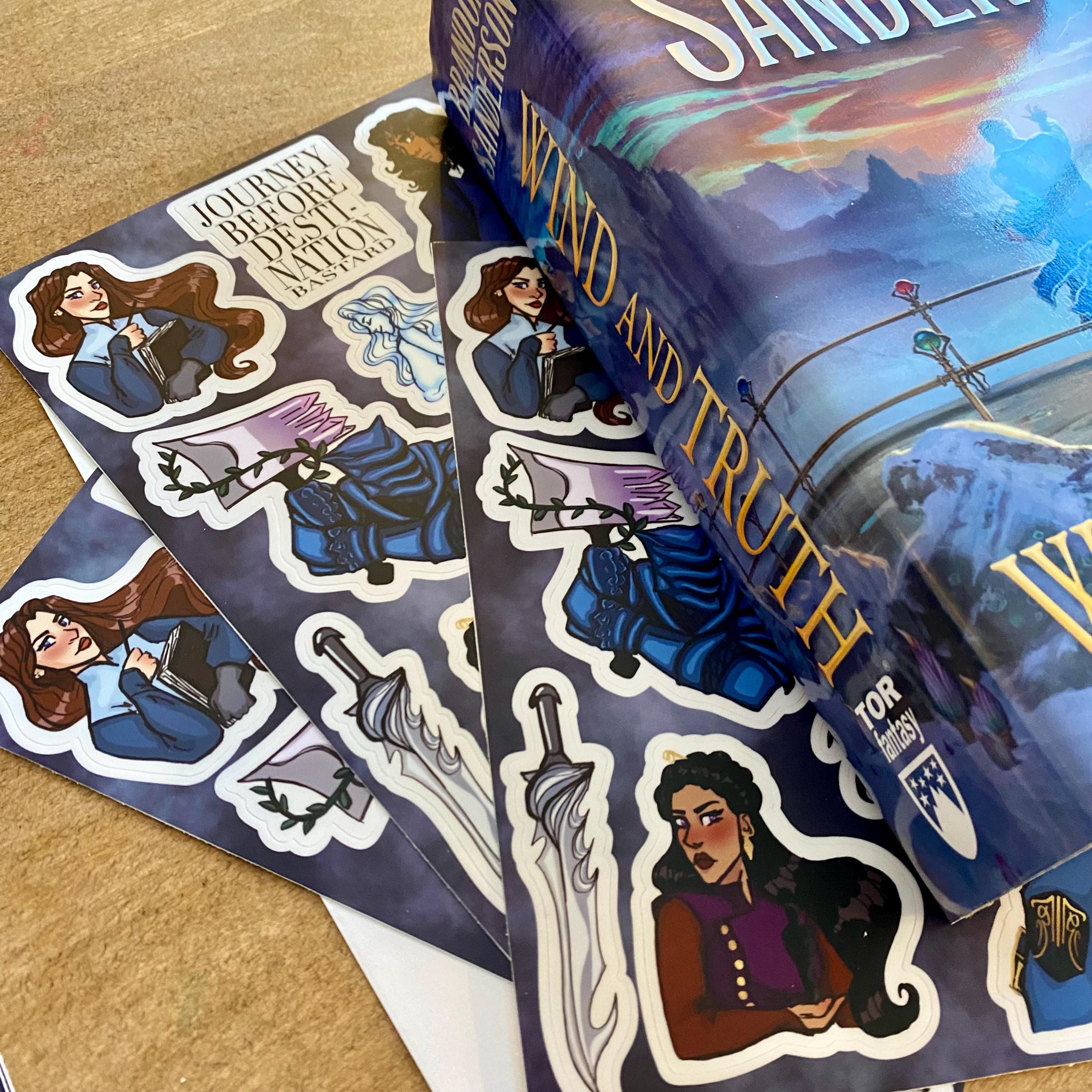 Stormlight Archive Sticker, Stormlight Sticker Sheet, Character ...