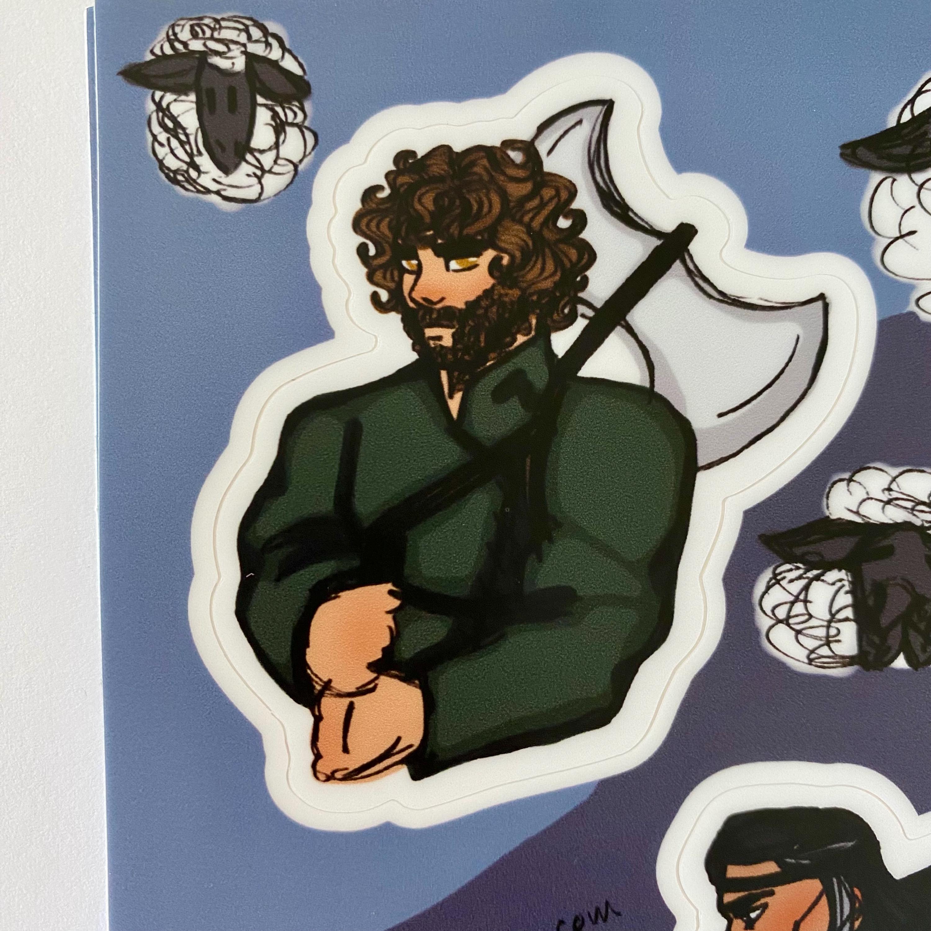 Wheel of Time Sticker Sheet, Wheel of Time, Robert Jordan, Character ...