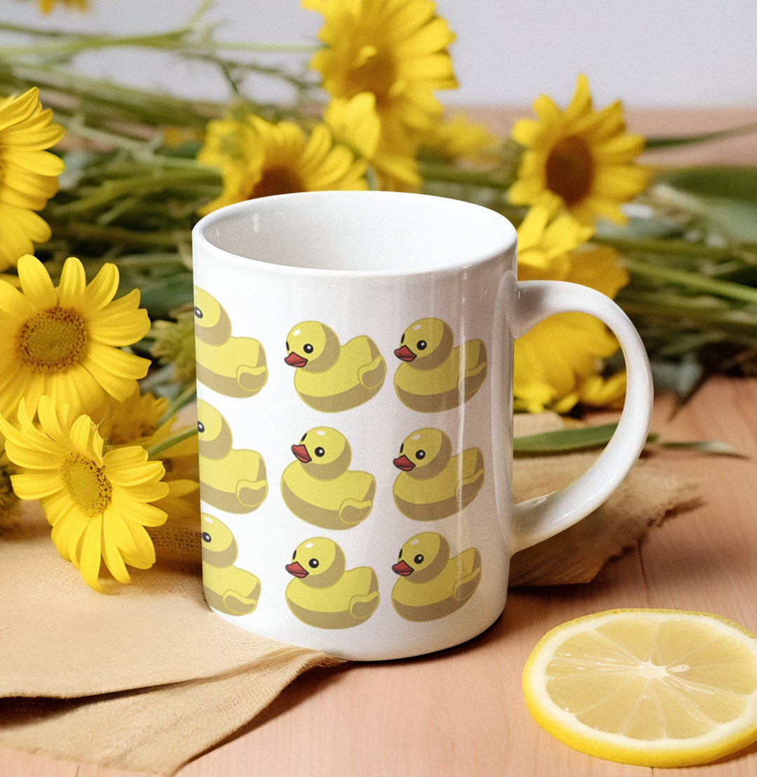 Yellow Duck Mug Cute Duck Coffee Mug Duck Coffee Mug Yellow Duck Coffee ...