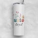 Tumbler Kids Custom Text Tumbler Girl Personalized Tumbler Girls Floral ...