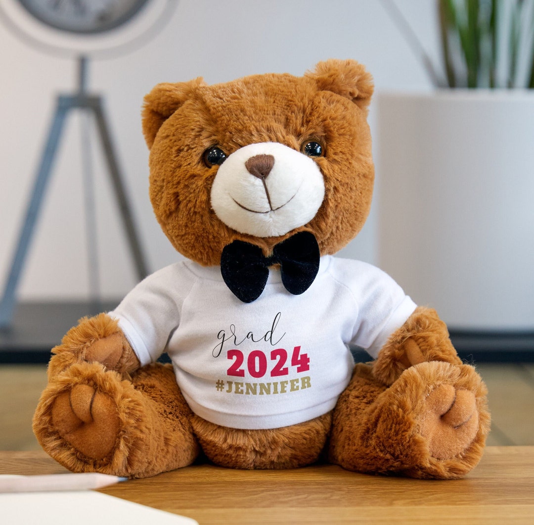 Graduation Teddy Bear With T Shirt Personalized Graduation Teddy Bear ...