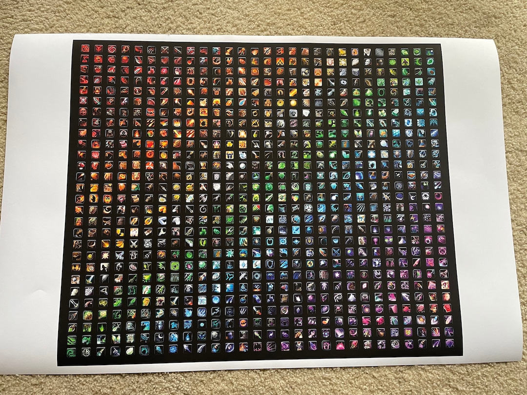 World of Warcraft Icon Poster - Etsy