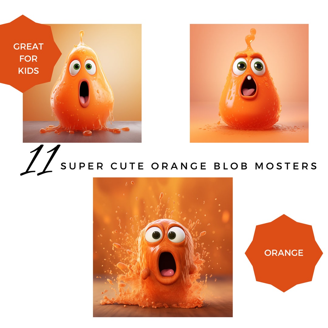 Printable Blob Monsters, Digital Products, PNG Images, Images for ...