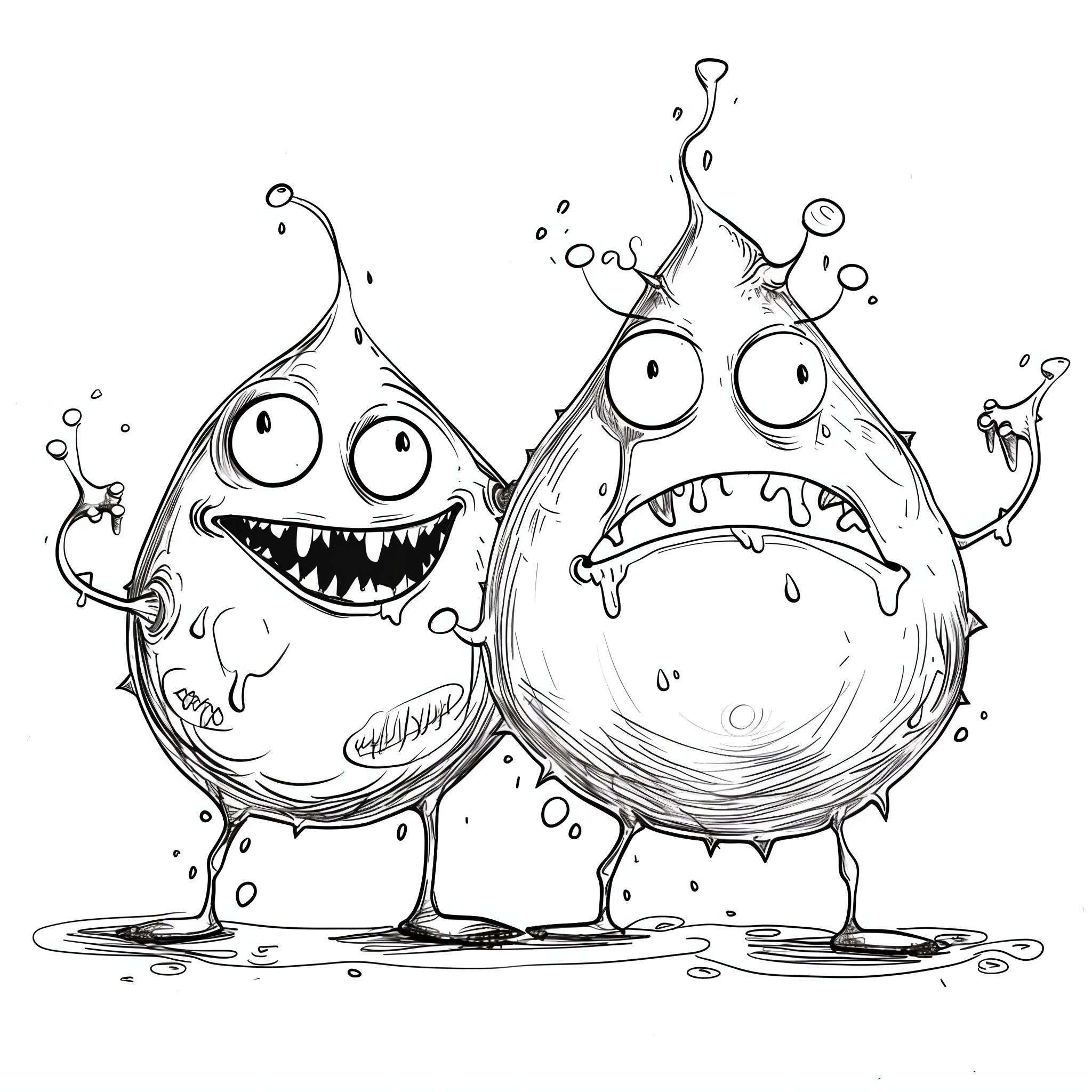 Printable Blob Monsters, Digital Products, PNG Images, Images for ...