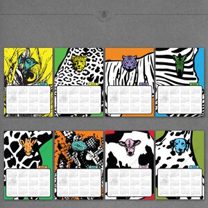 2025 Calendar / COW Design / for Animal Lovers / Printable in A4, A5 ...