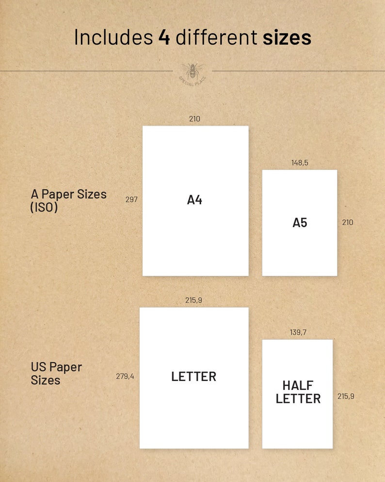 My Daily Plan- Double Side - 4 Different Sizes - DESIGN 2. - Etsy