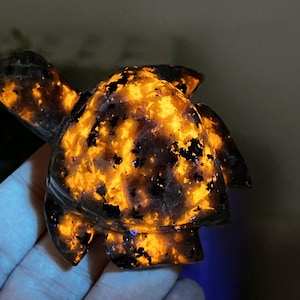 2'' Yooperlite Sea Turtle,natural Quartz Crystal Turtle,crystal Turtle ...