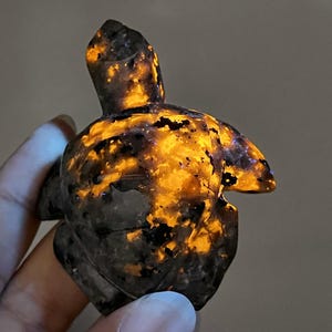 2'' Yooperlite Sea Turtle,natural Quartz Crystal Turtle,crystal Turtle ...