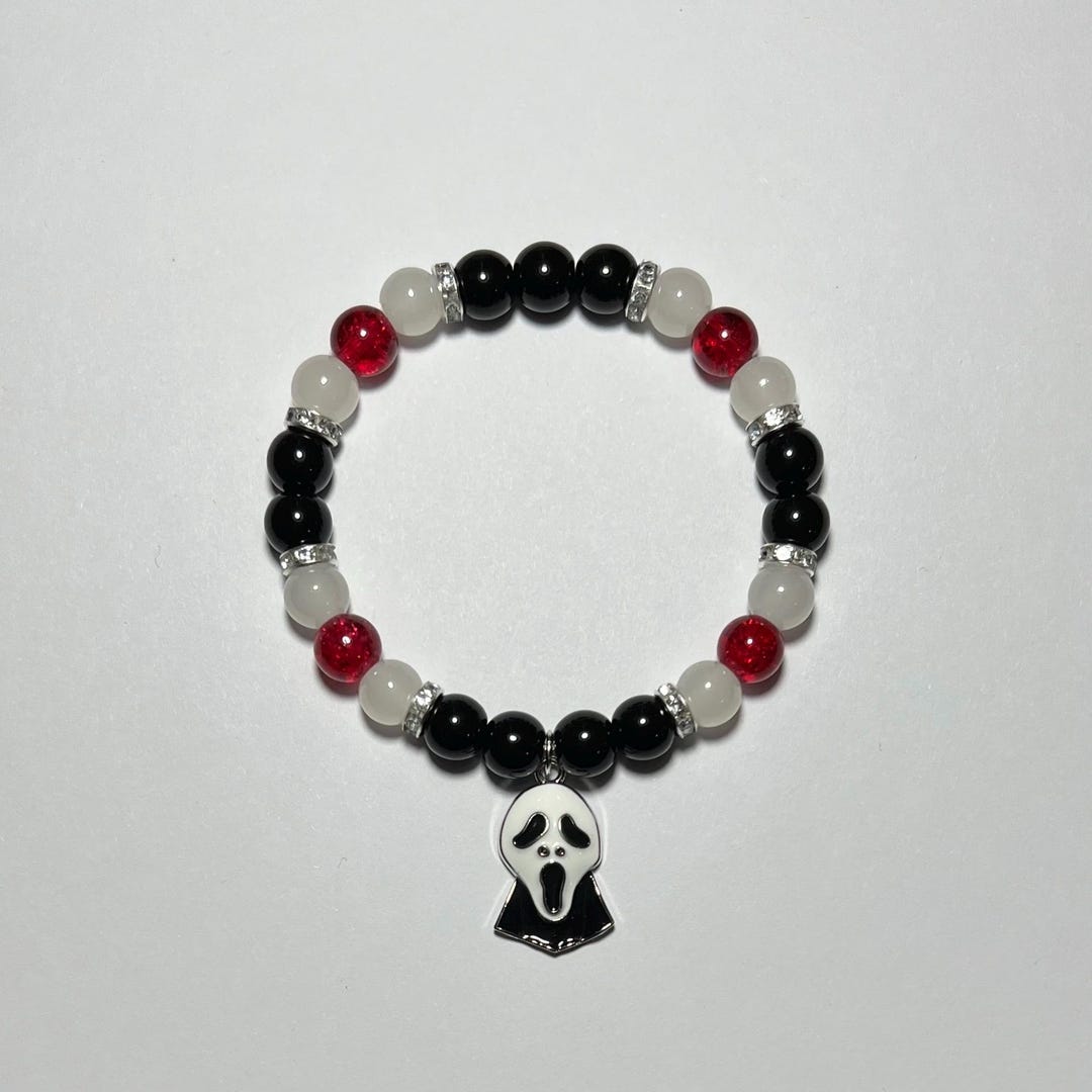 Scream Ghostface Charm Bracelets - Etsy