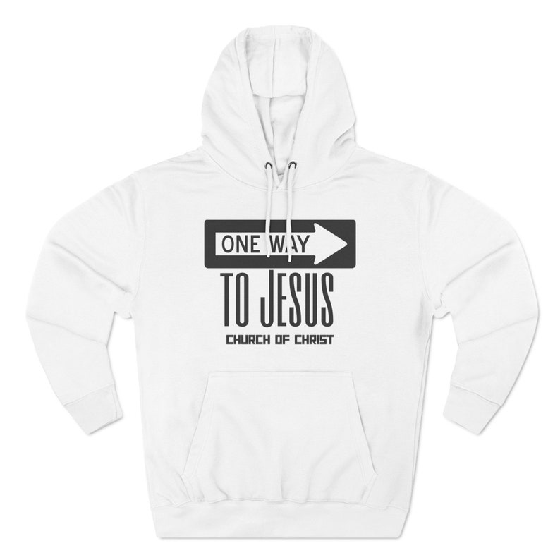 One Way to Jesus Fleece Hoodie - Christian Print - Etsy