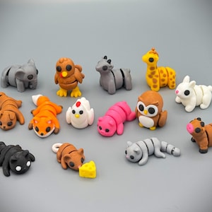 Mini Pocket Pets | 3D Printed Articulating Mini Baby Animals | Sensory ...