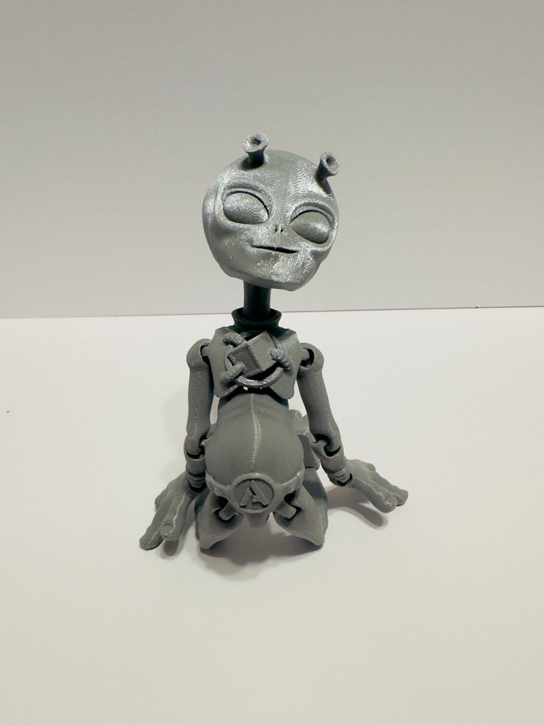 Flexi Factory Articulating Alien Sculpture 3D Printed Extraterrestrial ...