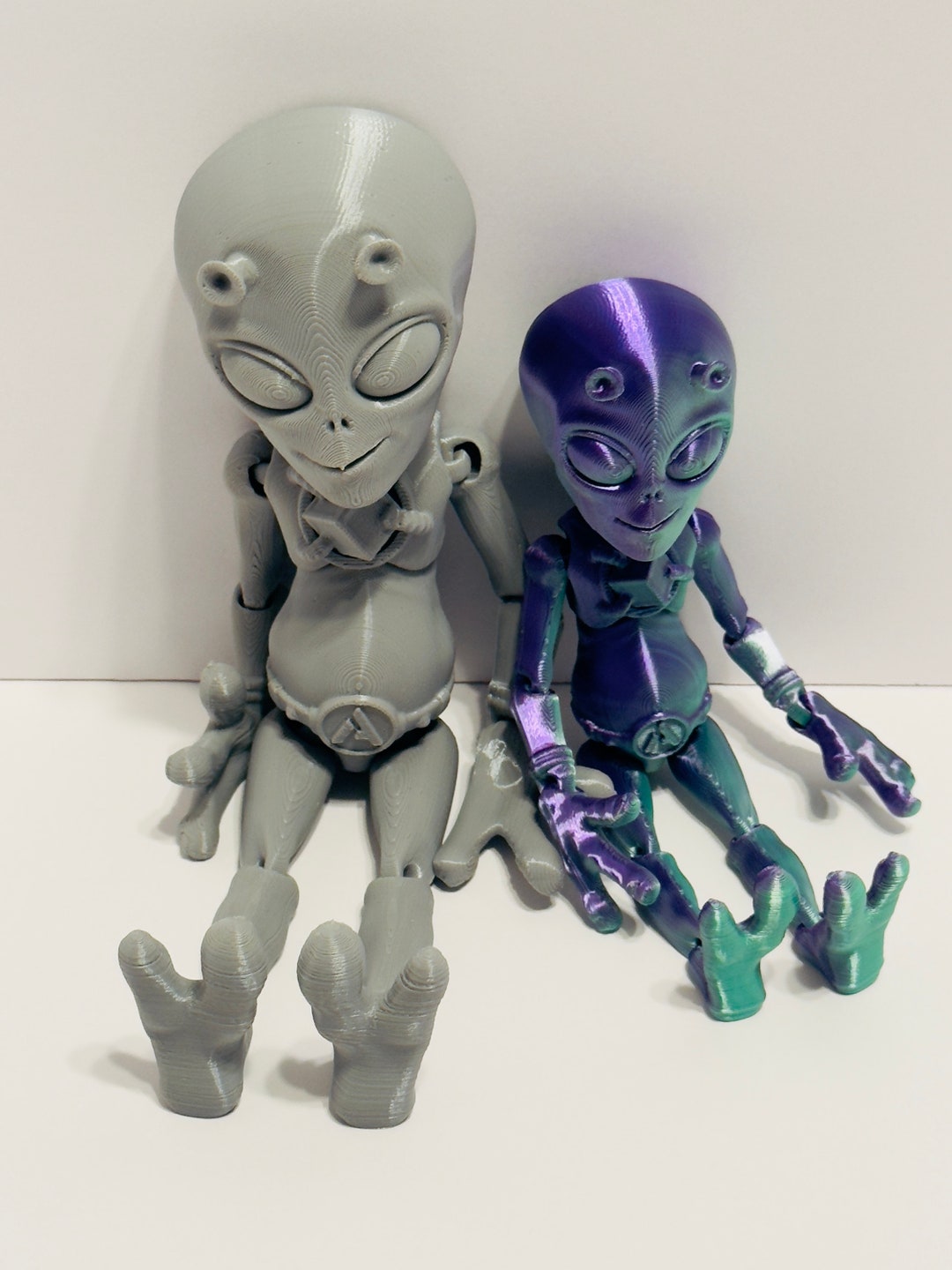 Flexi Factory Articulating Alien Sculpture 3D Printed Extraterrestrial ...