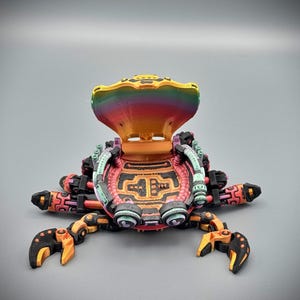 3D Printed Cyber Crab Box: Articulating Desk Organizer - Etsy