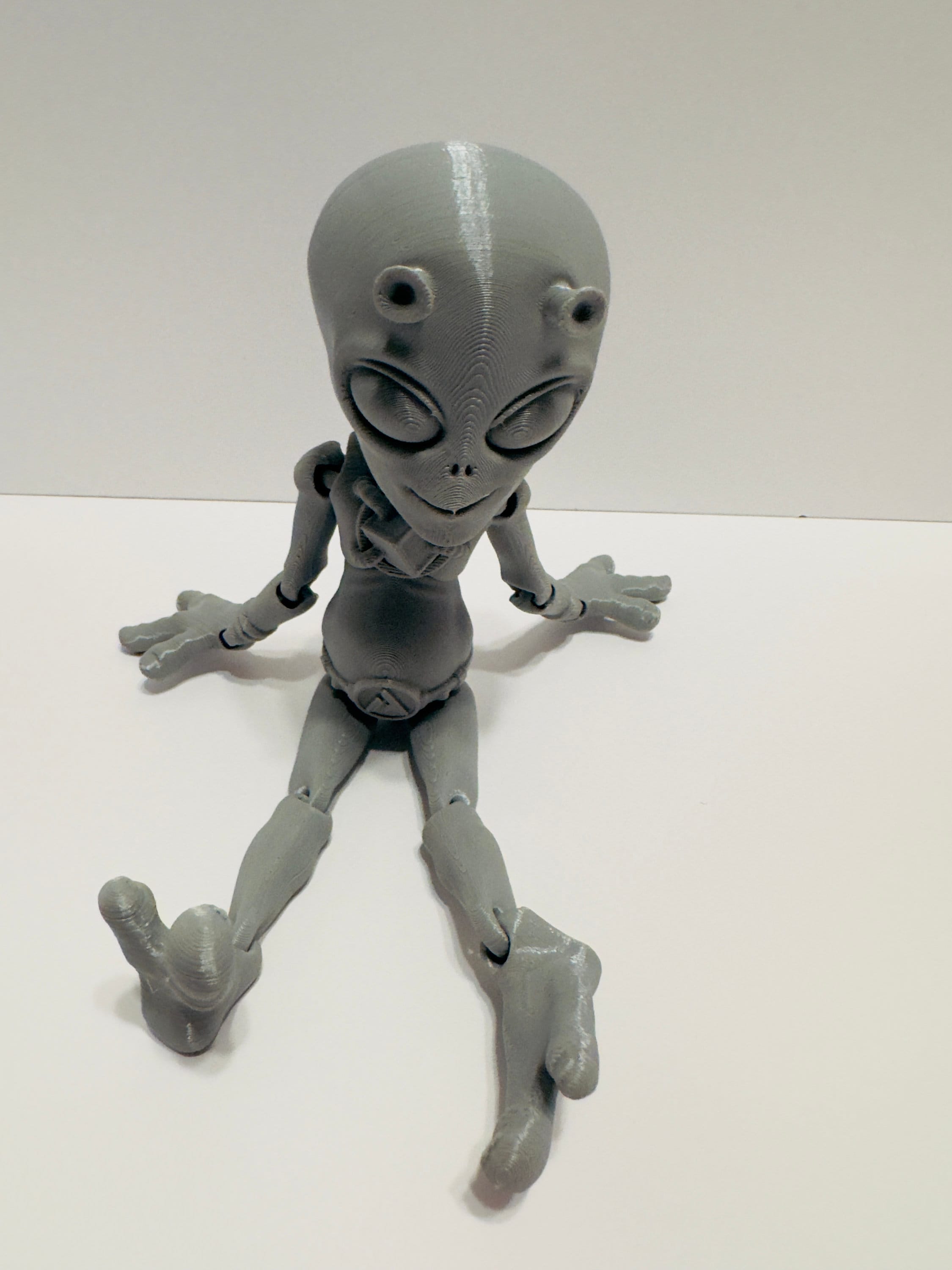 Flexi Factory Articulating Alien Sculpture 3D Printed Extraterrestrial ...