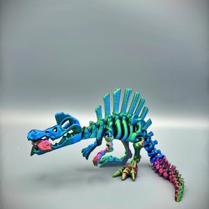 3D Printed Articulating Spinosaurus - Flexi Factory Design | Realistic ...