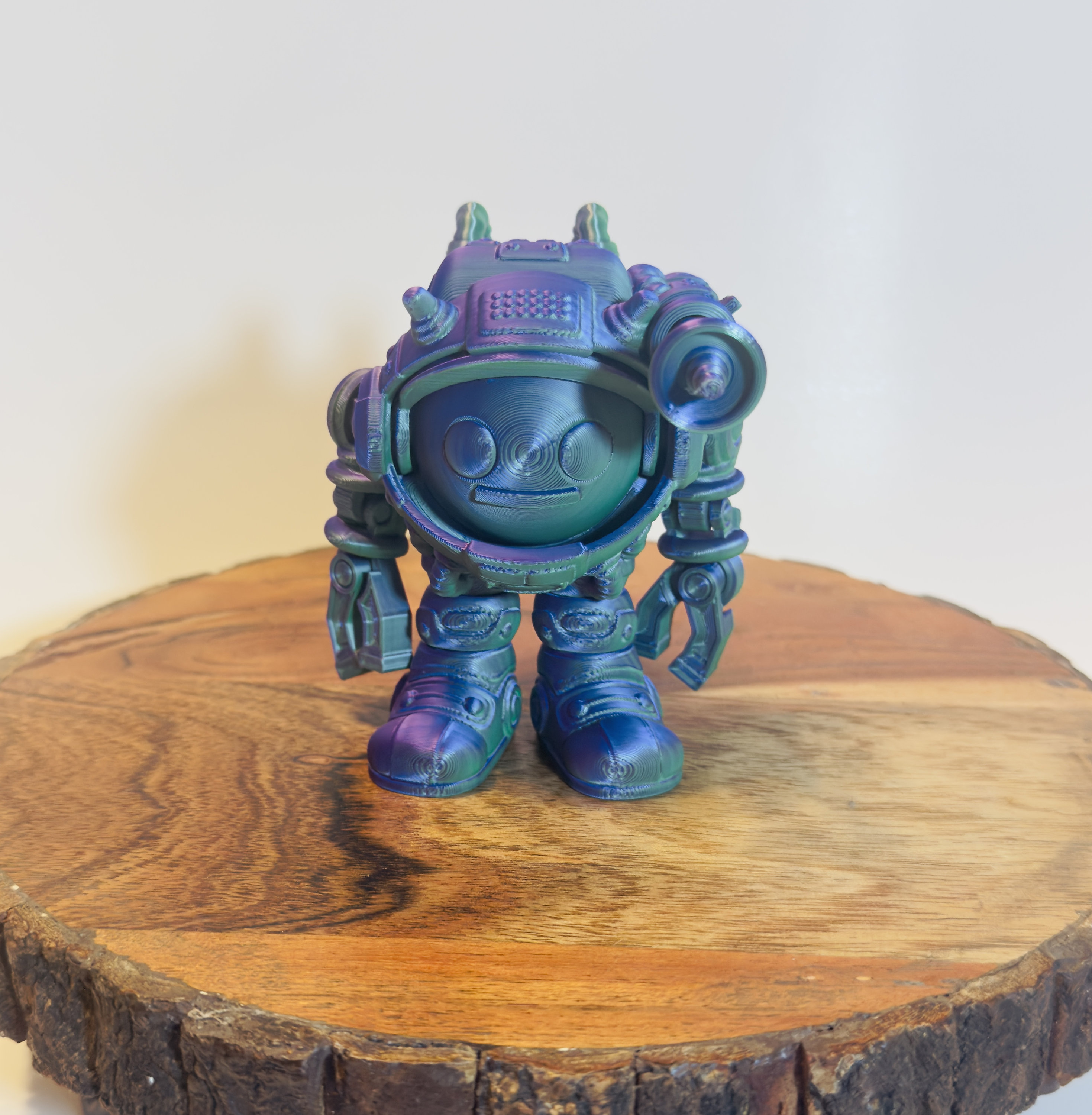 3D Printed Spacemoji With Functional Visor, Jetpack & Optional Smoke ...