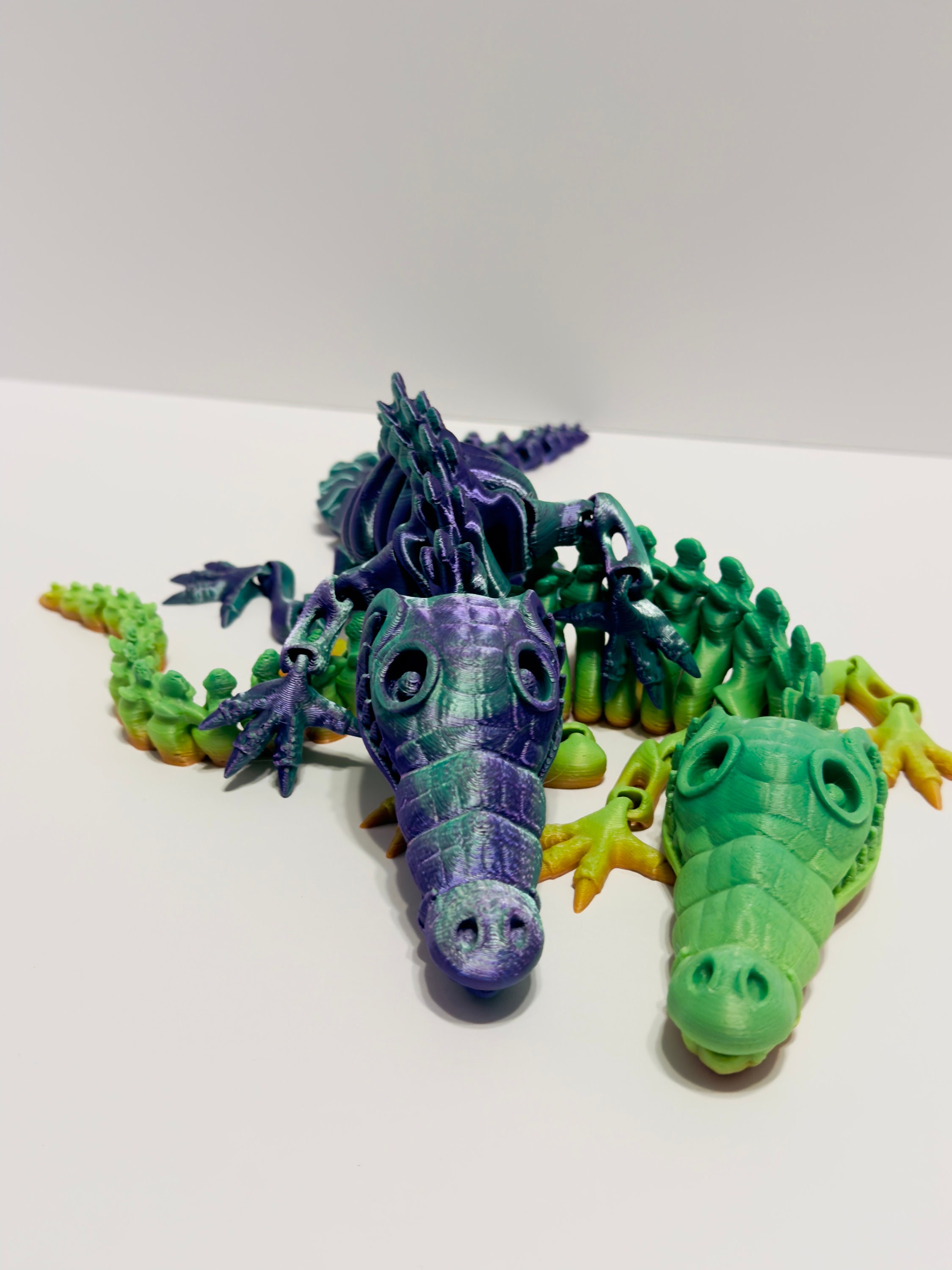 3d Printed Crocodile Skeleton Reptile Decor Designed By Flexi Factory