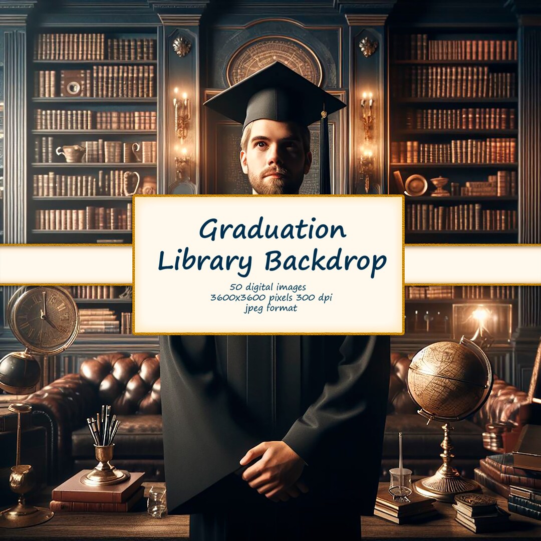 Dark Academia Vintage Library Backdrop - Luxurious Leather Sofa for ...