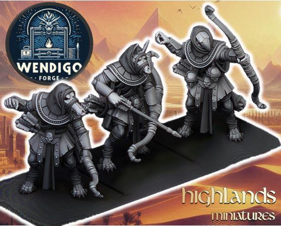 Anubis Guard With Bows Eternal Dynasties WFB 32/28mm - Etsy