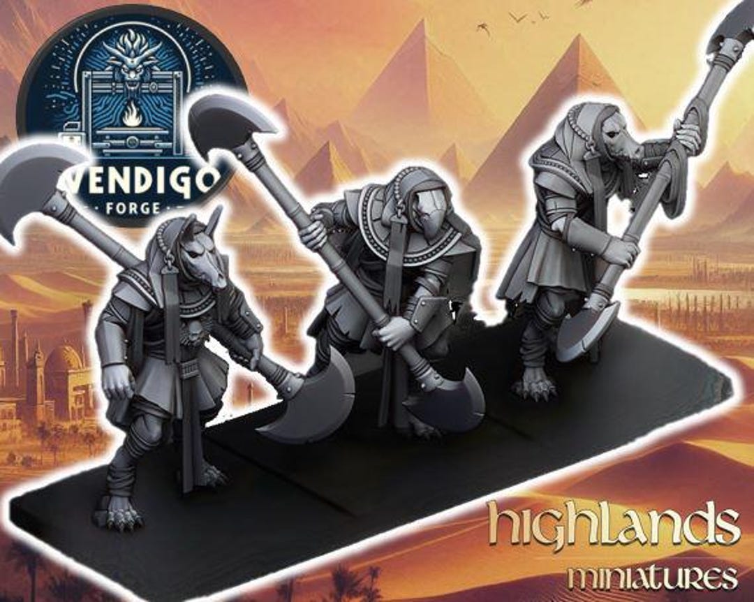 Anubis Guard Eternal Dynasties WFB 32/28mm - Etsy