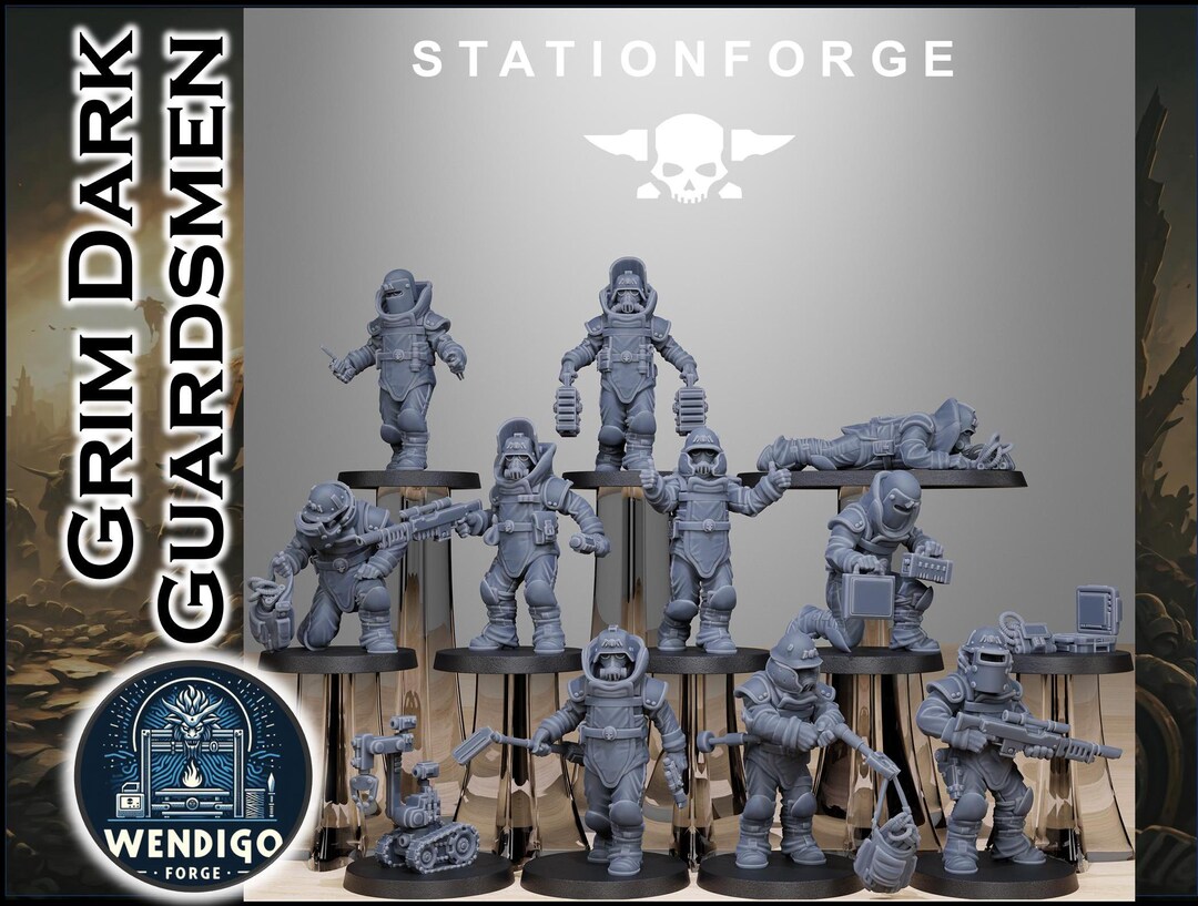 Grimguard Bomb Squad Station Forge Space Peace Keepers of Krieg 32mm - Etsy