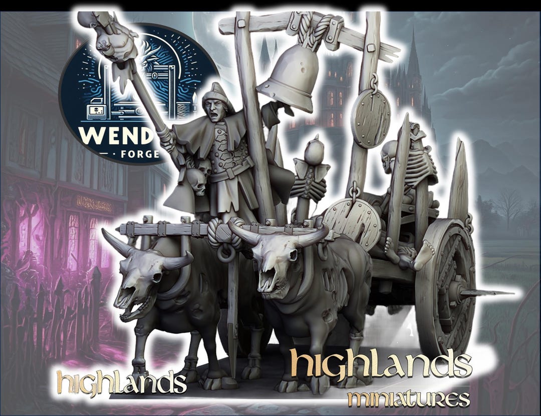 Transilvanya Corpse Cart Highland Miniatures WFB 28mm/32mm - Etsy