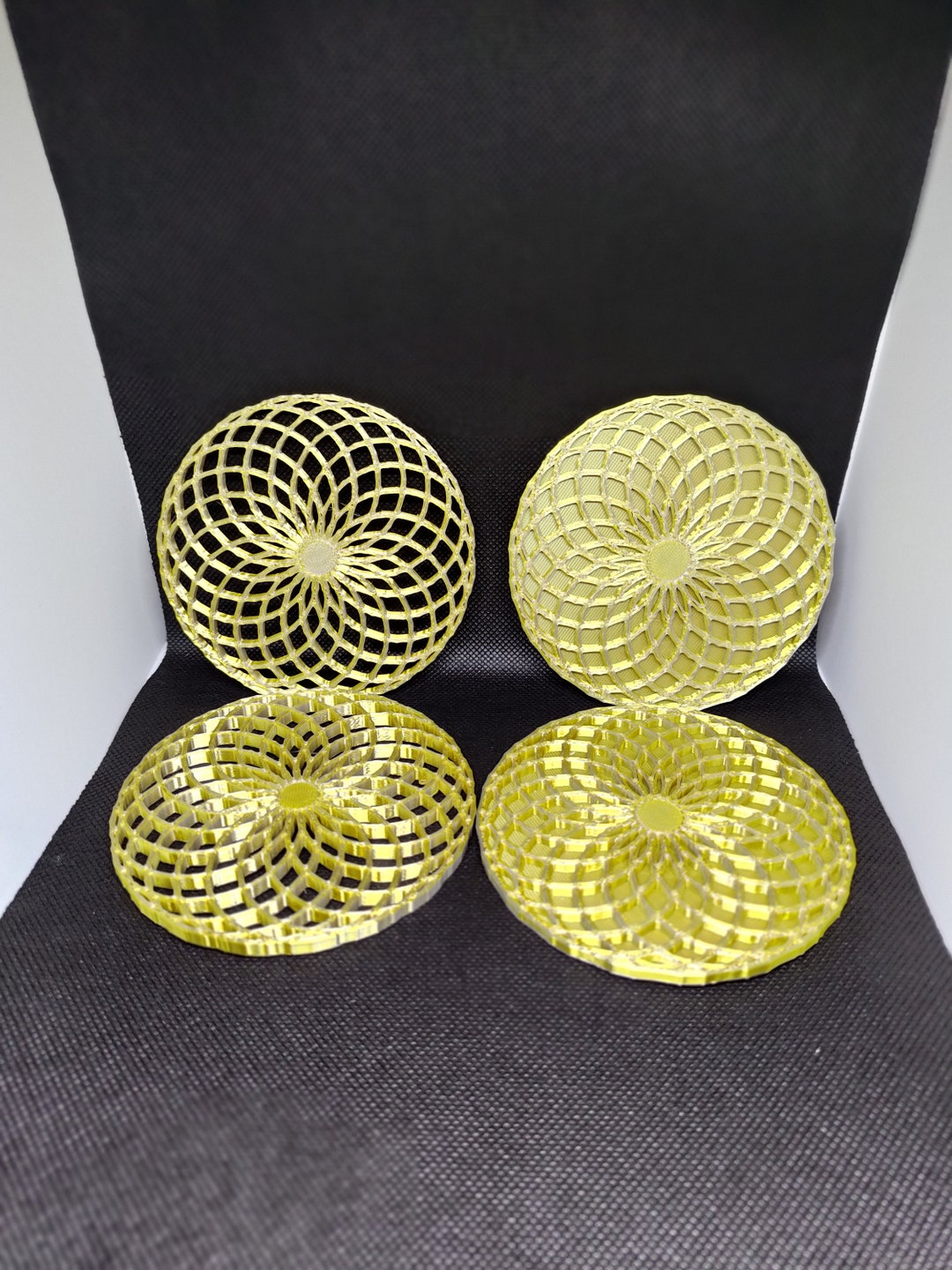 Aesthetic Gold|space Gray Spiral Coasters (set of 4) - Etsy