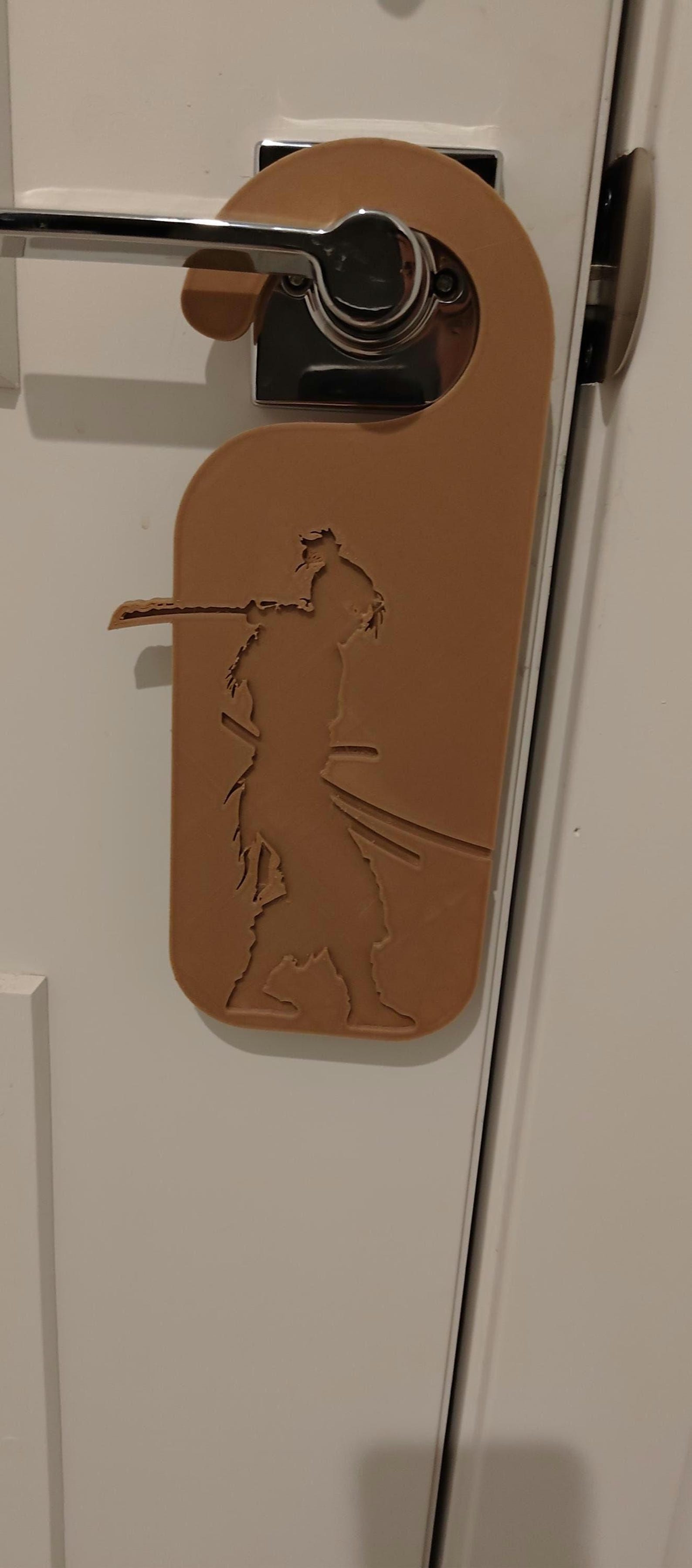 Wooden Samurai Door Hanger Handle |3D Printed - Etsy