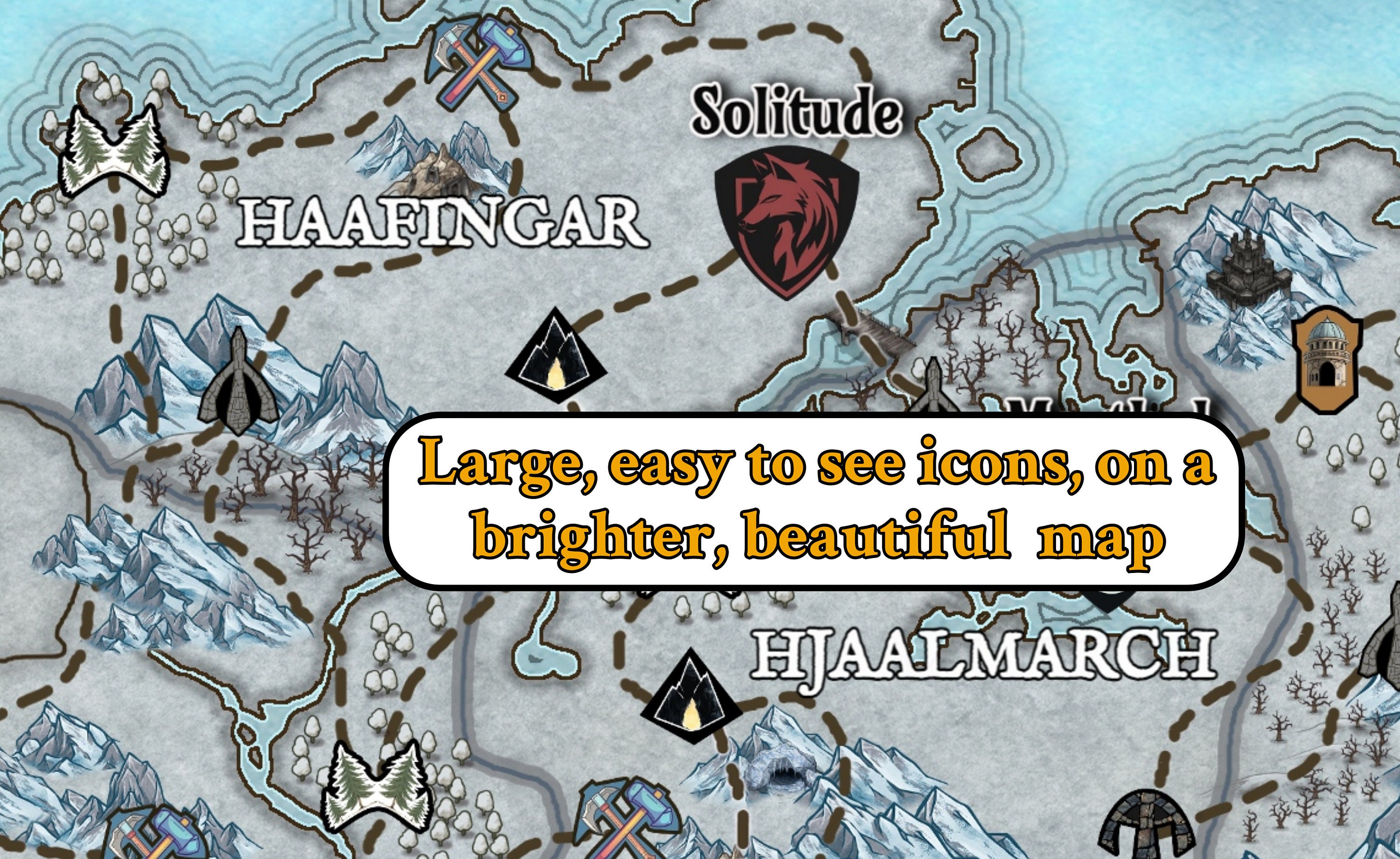 Beautiful Upgrade Map for Use With Skyrim Adventure Board Game - Etsy