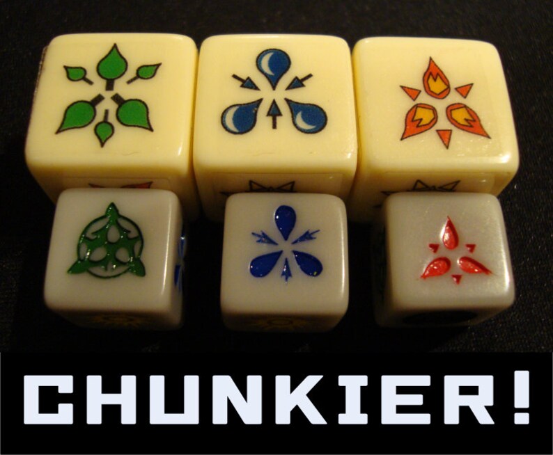 MAGE KNIGHT Board Game Chunky Upgraded Dice - With New, Elemental ...