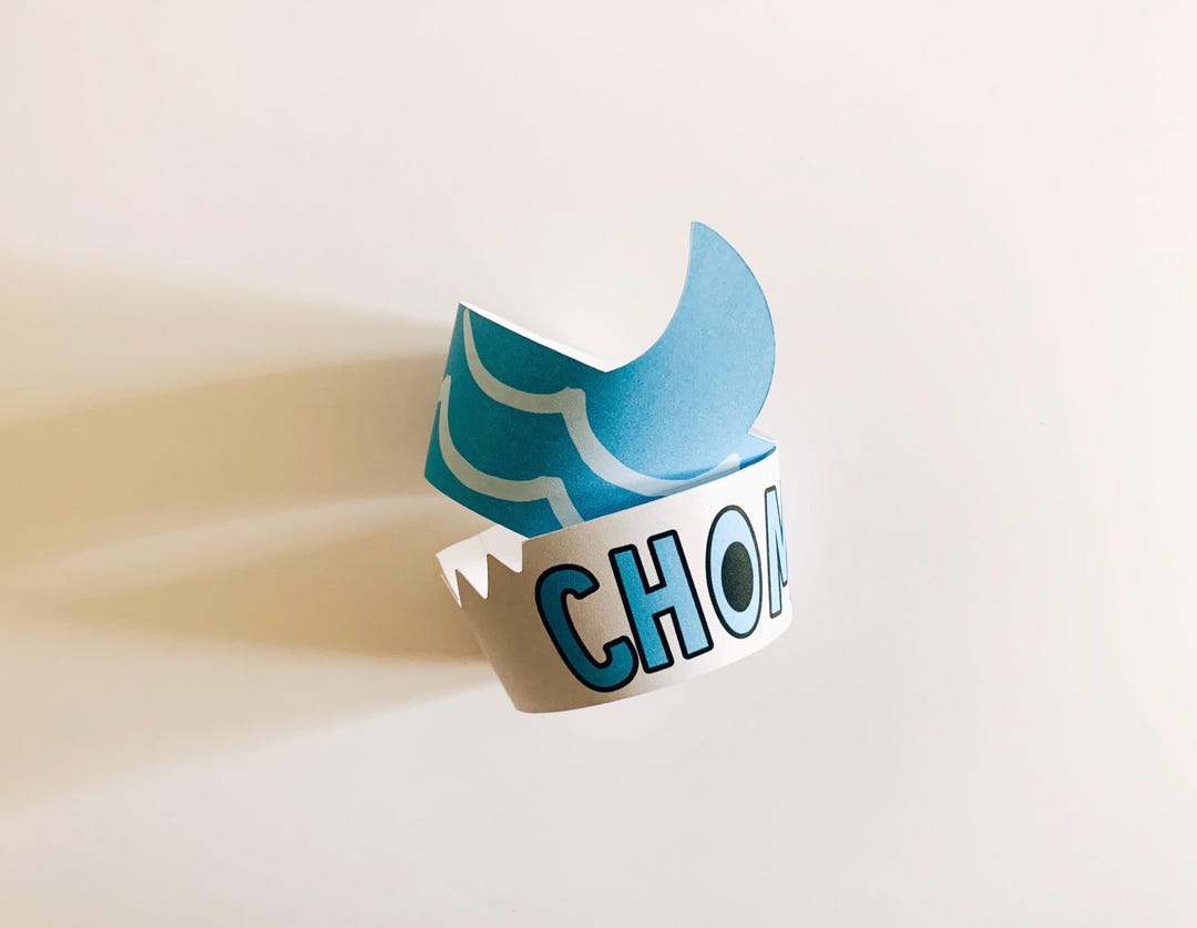 Shark Cupcake Wrappers Set of 6, Shark Cupcake Liners, Shark Birthday ...