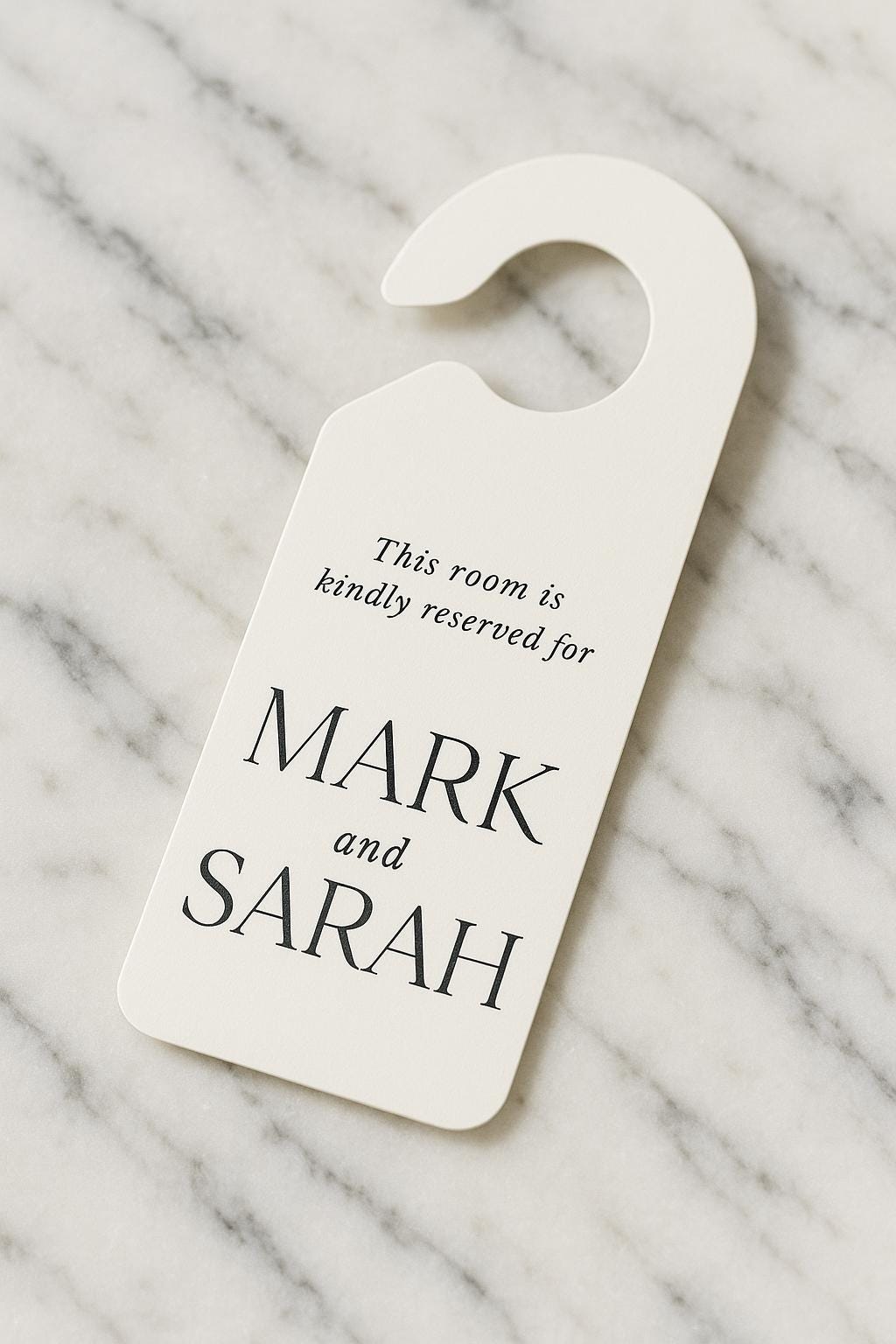 Reserved Room Door Hanger, Do Not Disturb Door Hanger, Custom Hotel ...