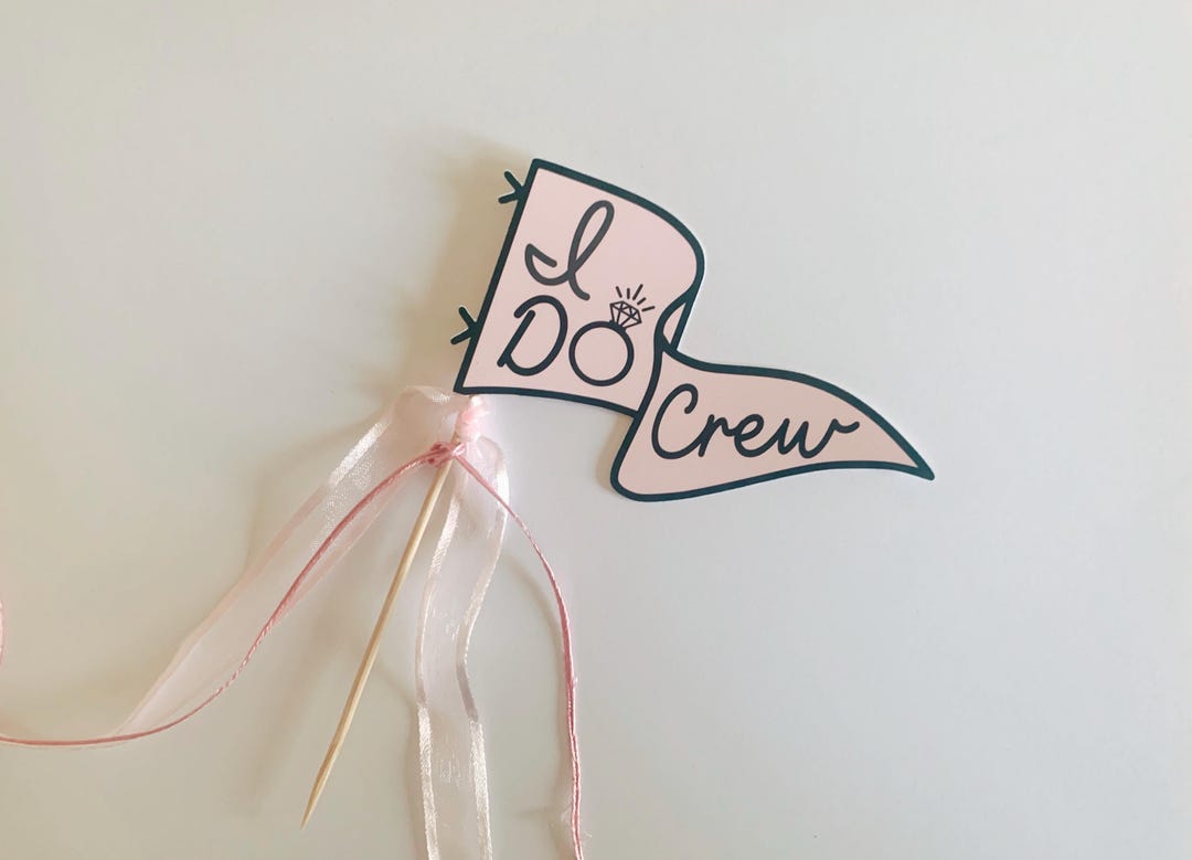 I Do Crew Cake Topper, Bridal Squad, Bachelorette Centerpiece ...