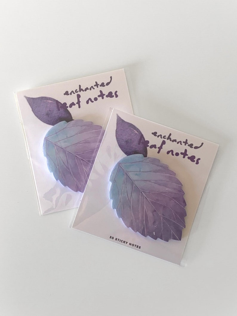 Leaf Sticky Notes, Leaf Memo Pad, Leaf Memo, Cute Memo Pad, Botanical ...