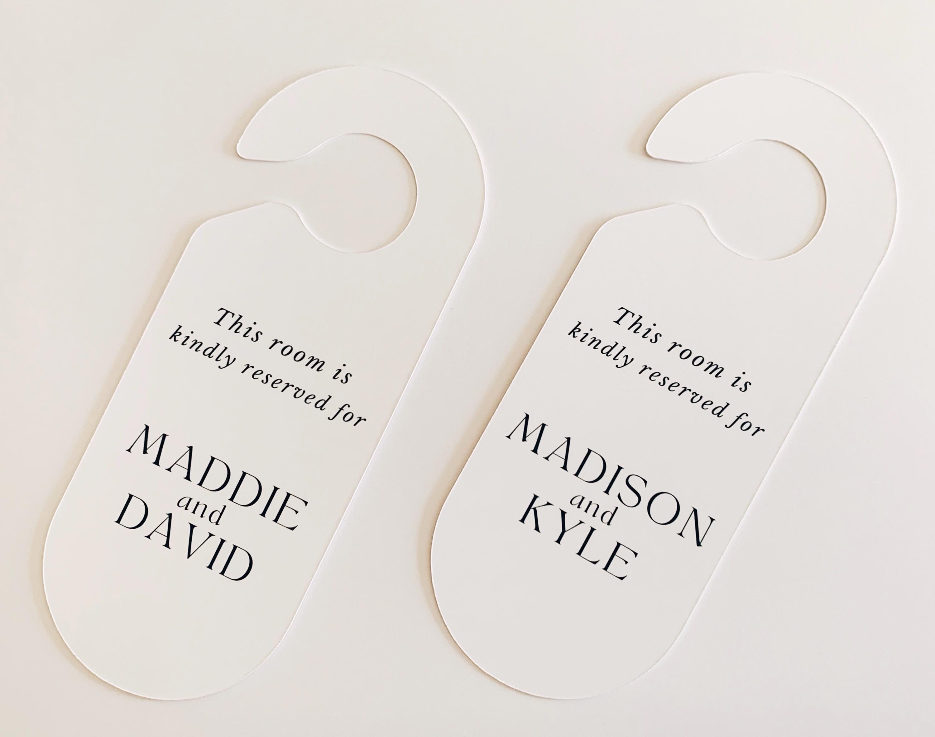 Personalized Reserved Room Door Hanger, Do Not Disturb Door Hanger ...